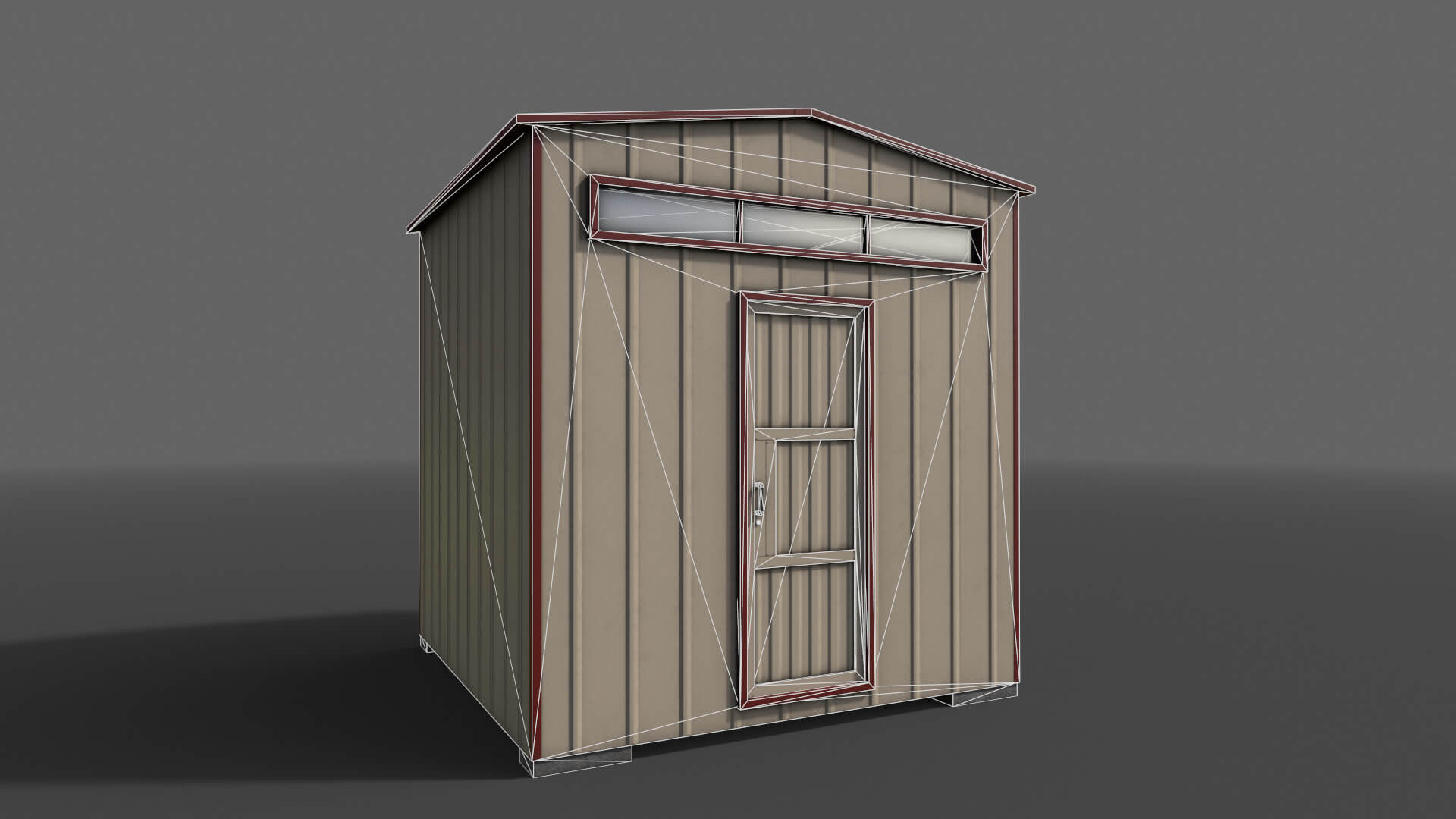 Shed House A V2 - 3D Model by DaikLord