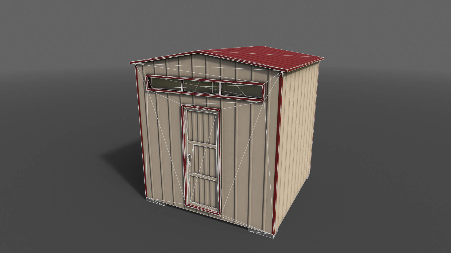 Shed House A V2 - 3D Model by DaikLord