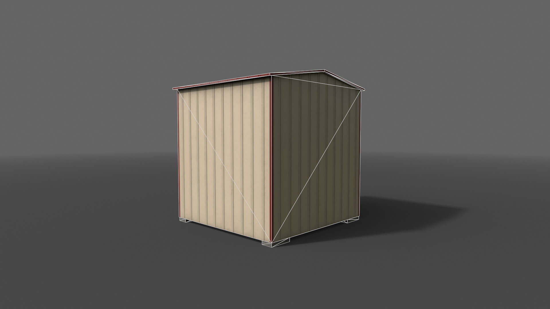 Shed House A V2 - 3D Model by DaikLord