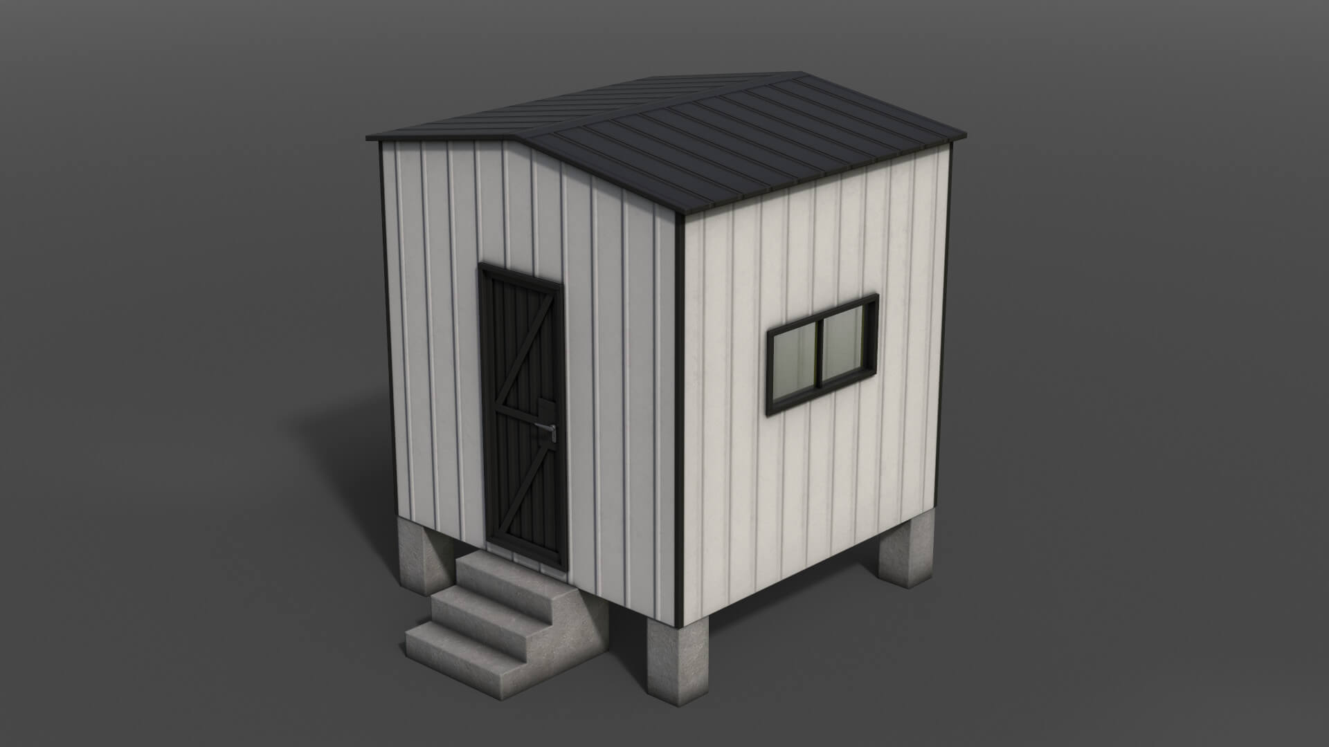 Shed House A V3 - 3D Model by DaikLord