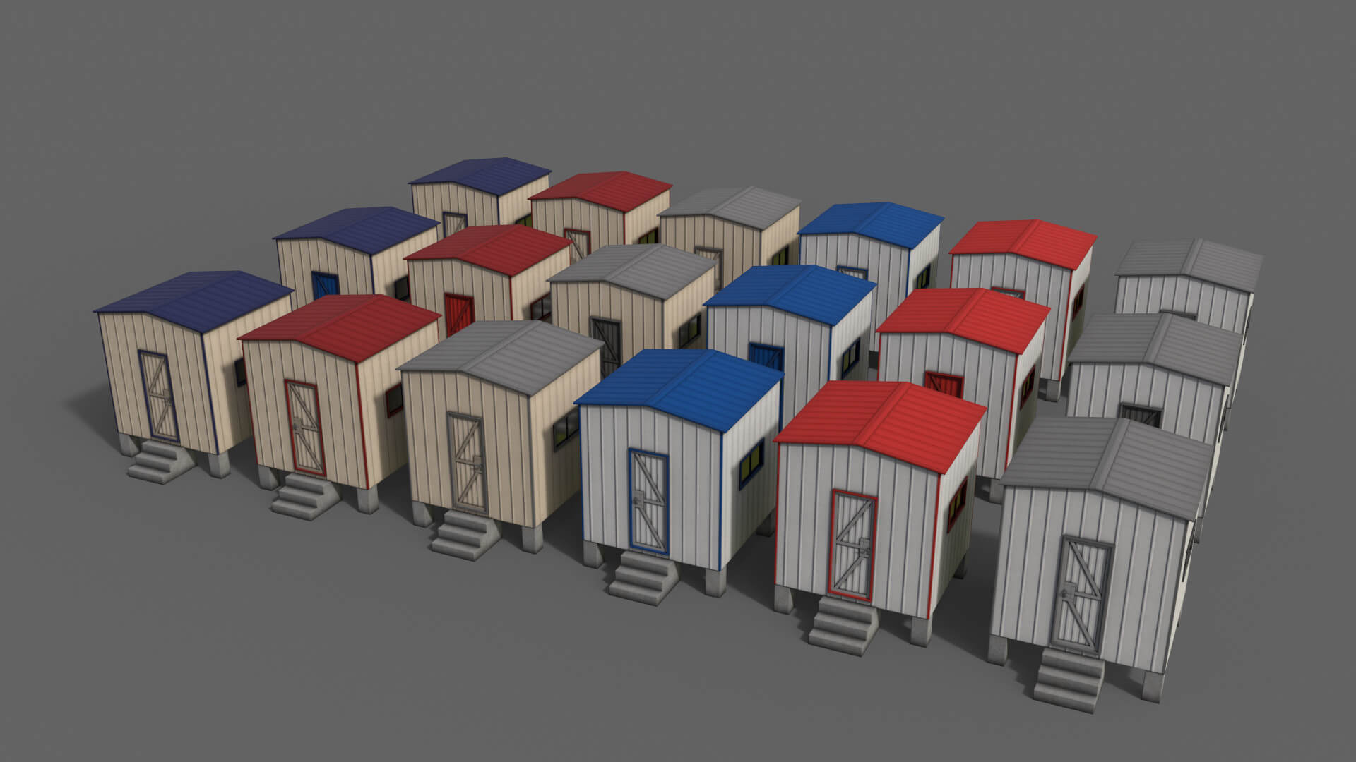 Shed House A V3 - 3D Model by DaikLord