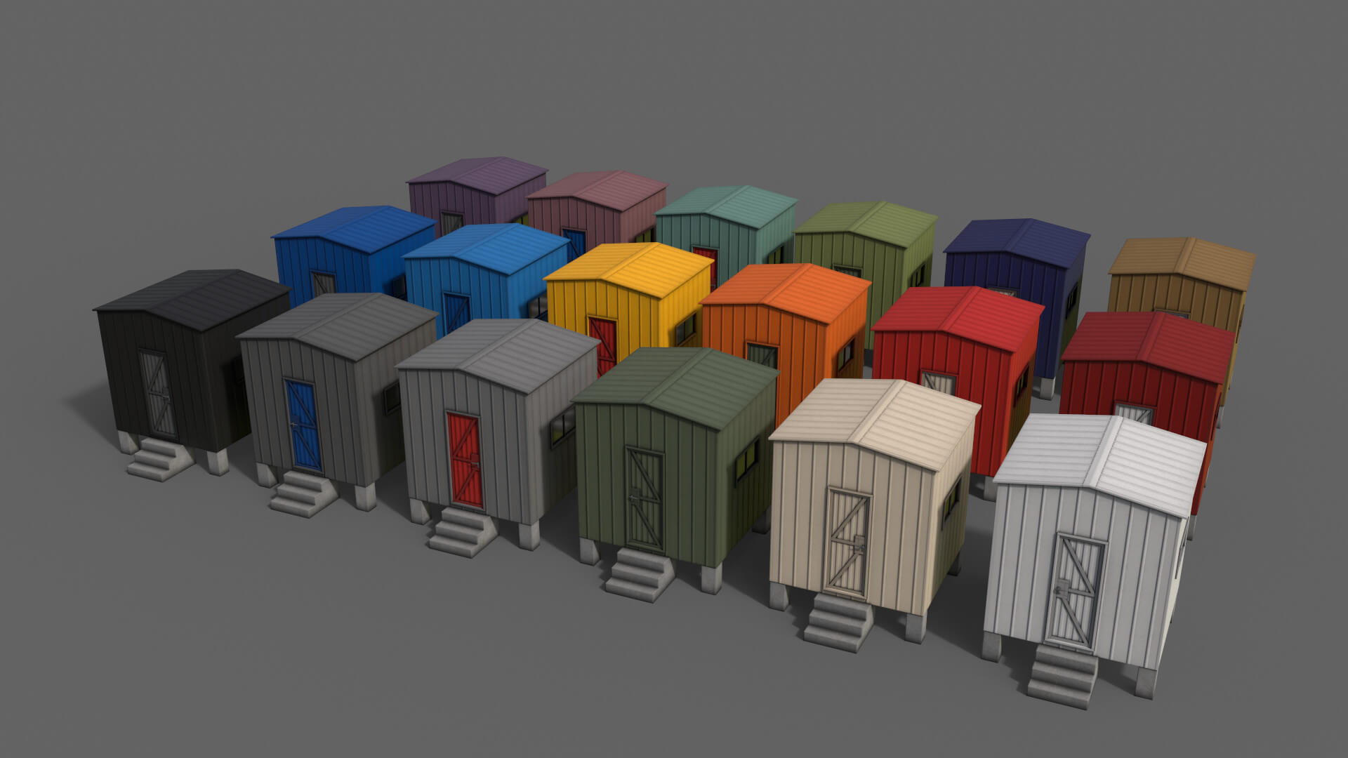 Shed House A V3 - 3D Model by DaikLord