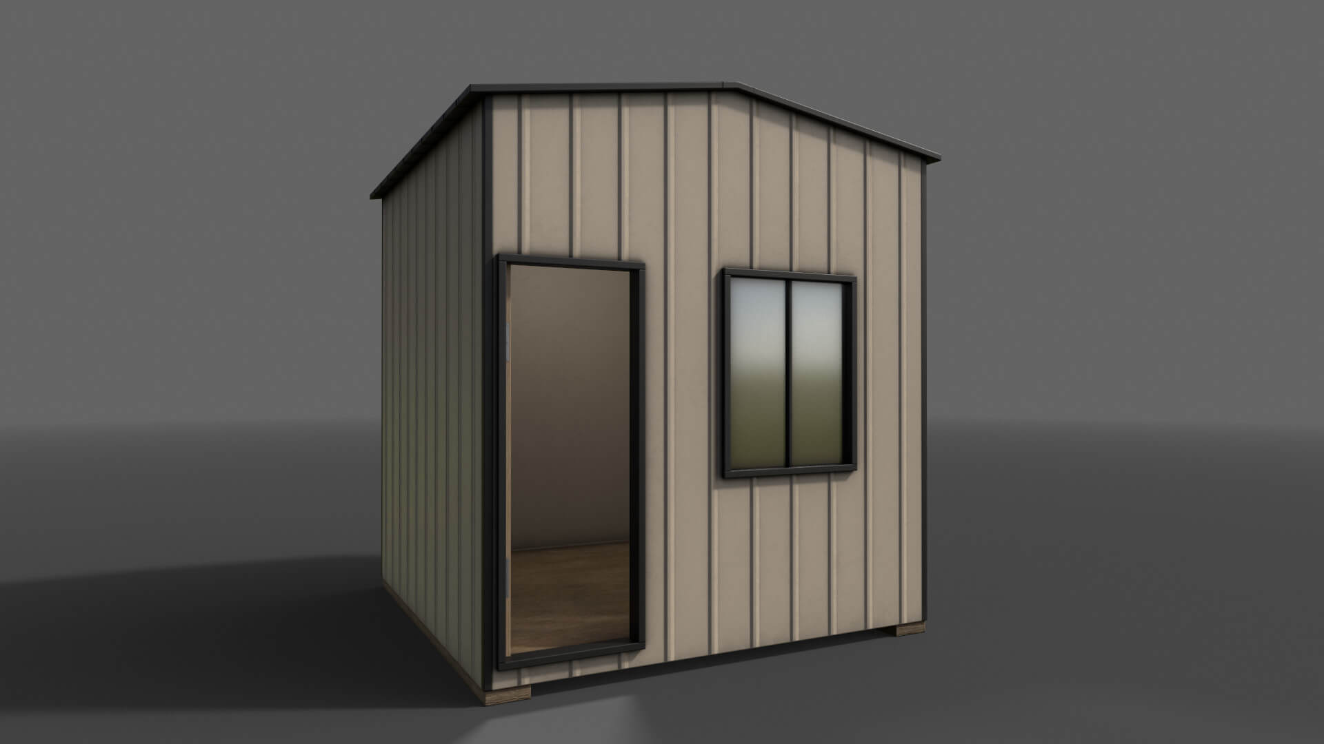 Shed House B V1 - 3D Model by DaikLord