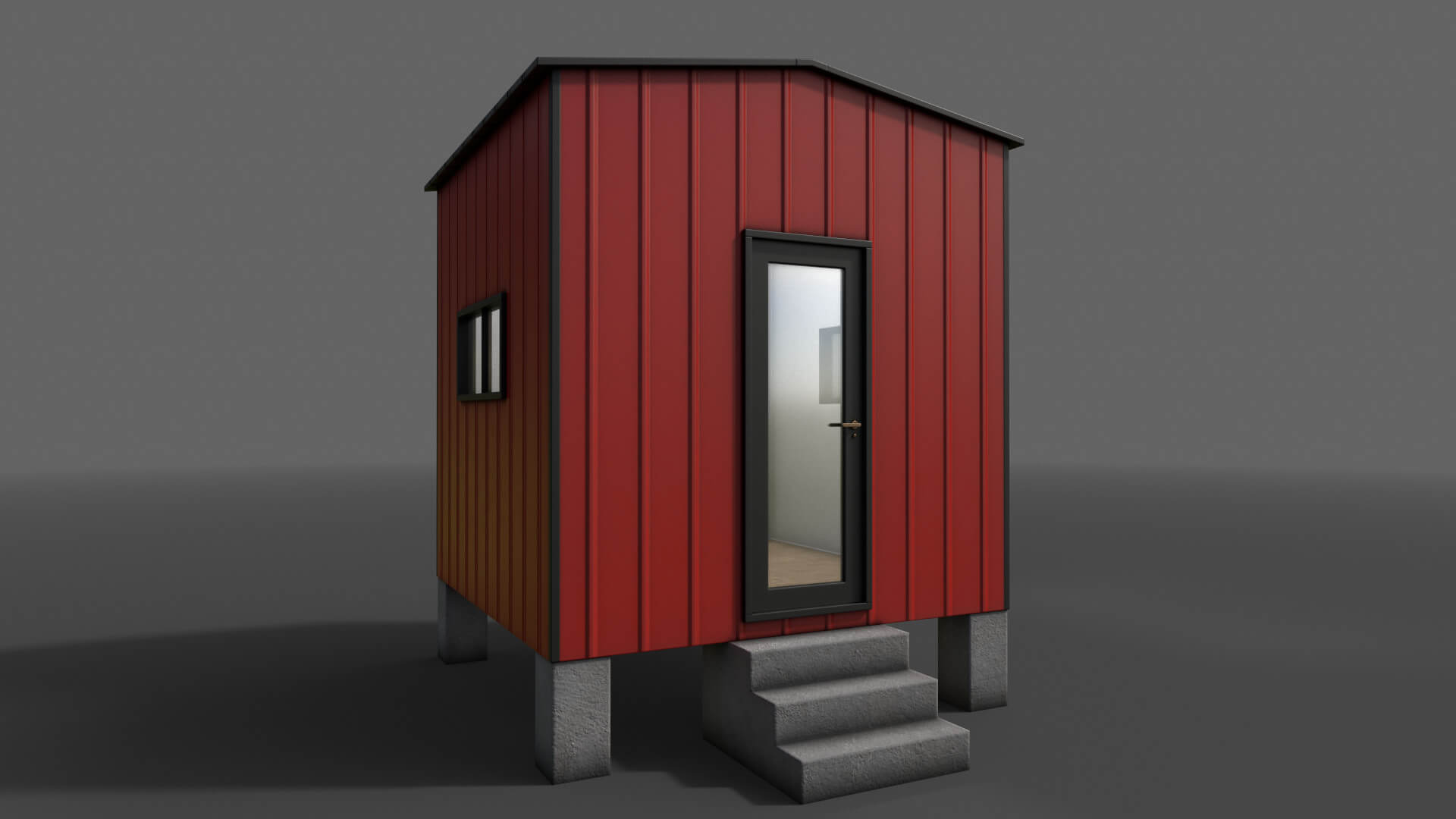 Shed House B V3 - 3D Model by DaikLord