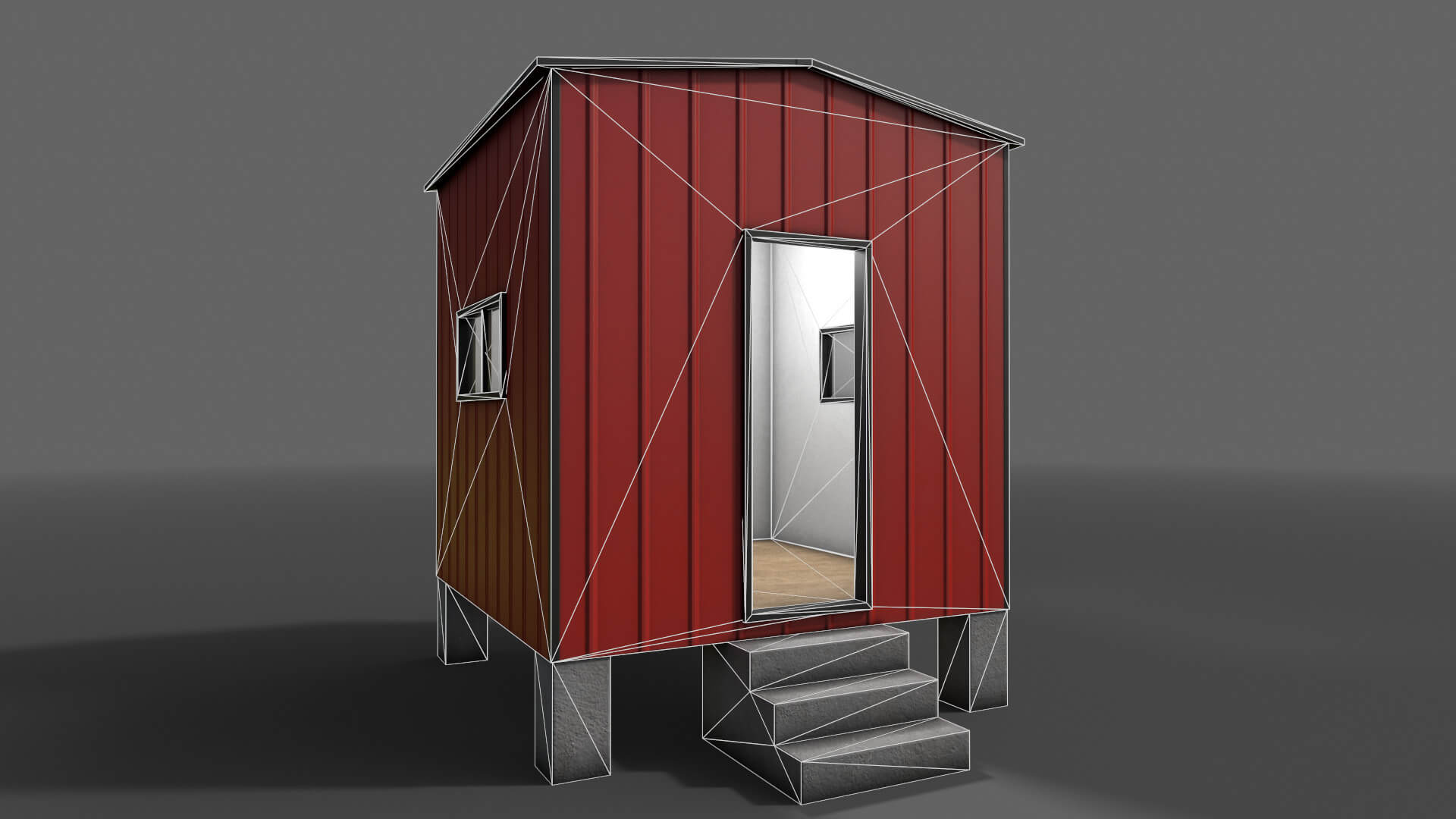 Shed House B V3 - 3D Model by DaikLord