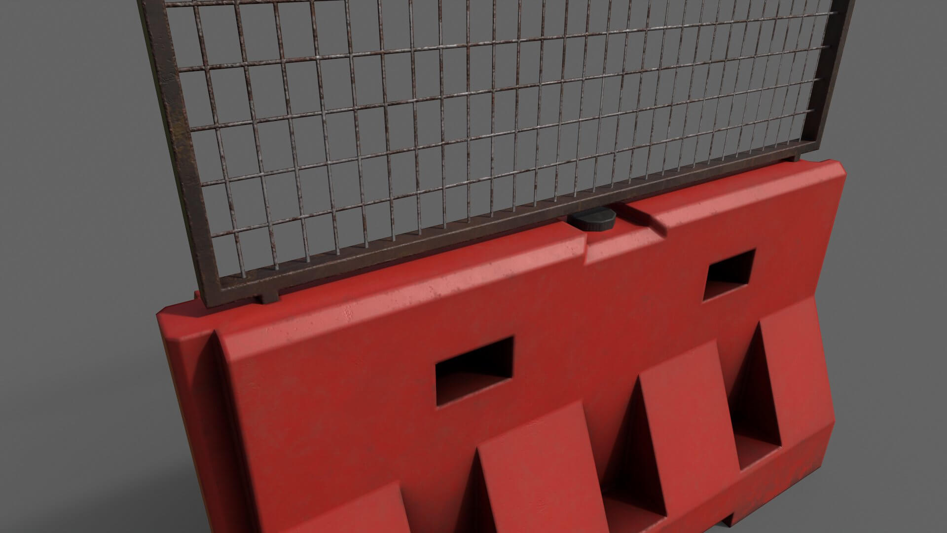 Traffic Barrier - 3D Model by DaikLord