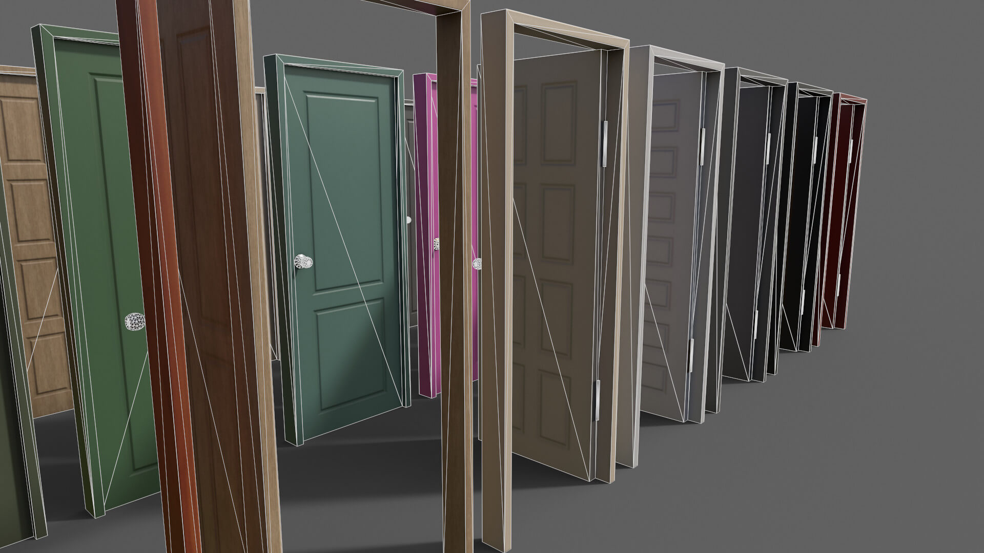 Doors With Frames by DaikLord