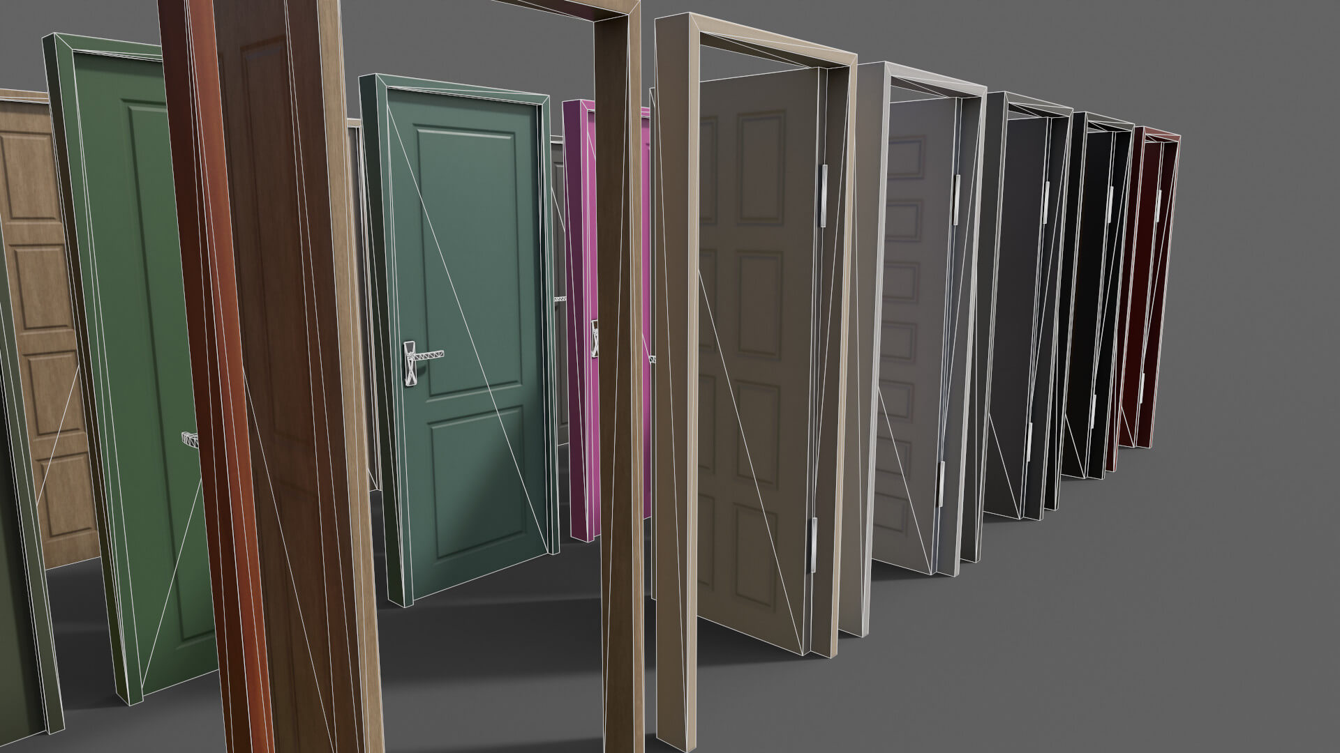 Doors With Frames by DaikLord
