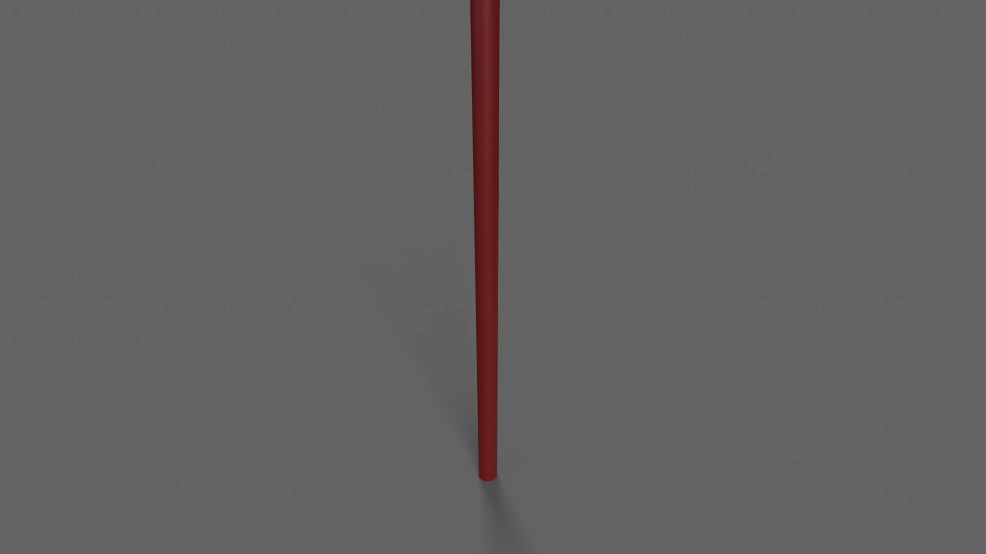 Wushu Stick Red - 3D Model by DaikLord