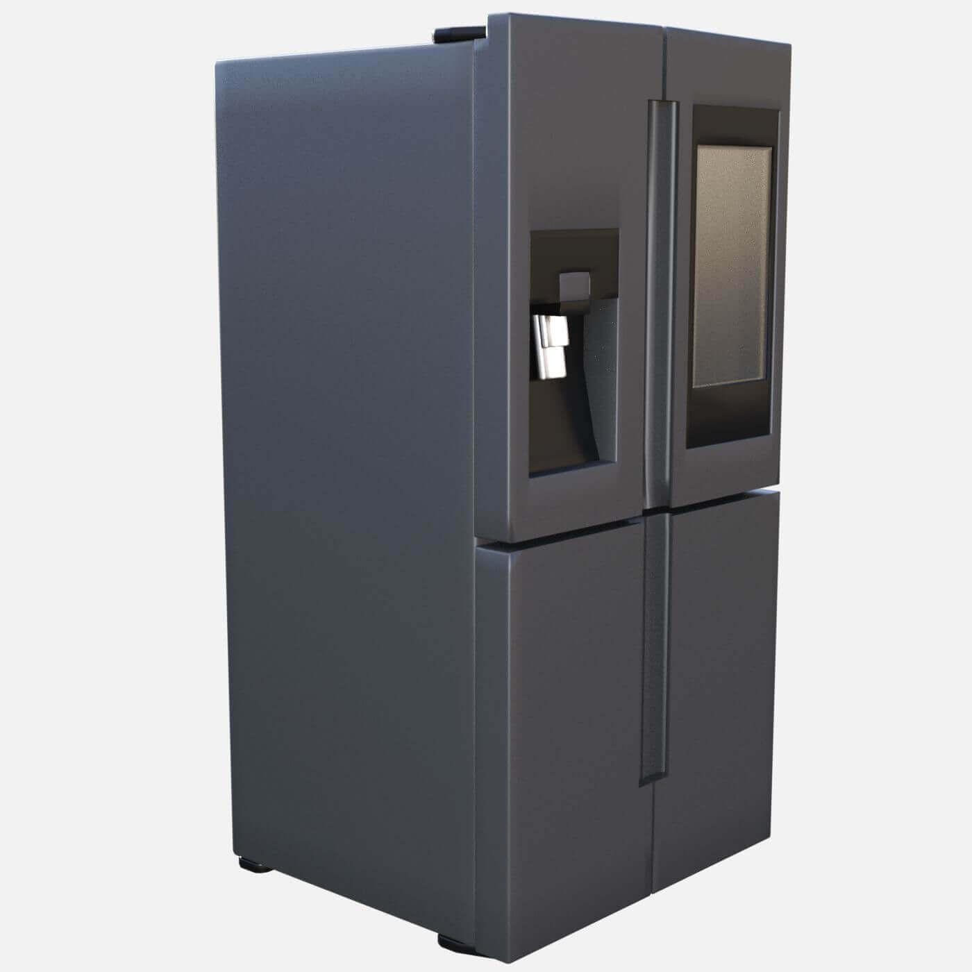 Refrigerator with LCD - 3D Model by Dallas
