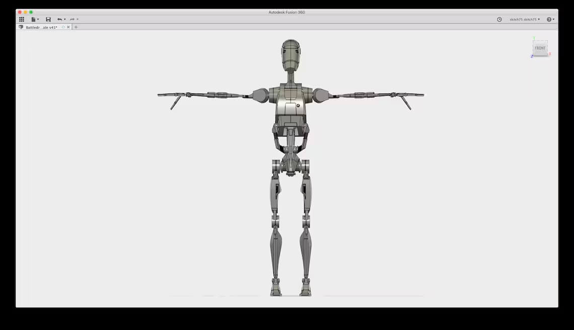 Battle Droide Figurines - 3D Model by damariscarson01