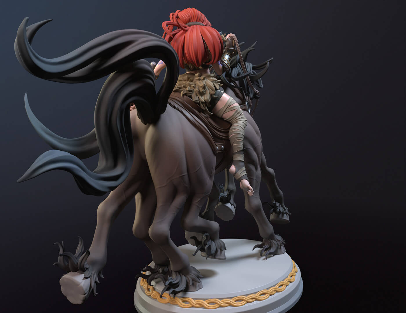 Viking Ygritte Rider of Sleipnir - 3D Model by damariscarson01