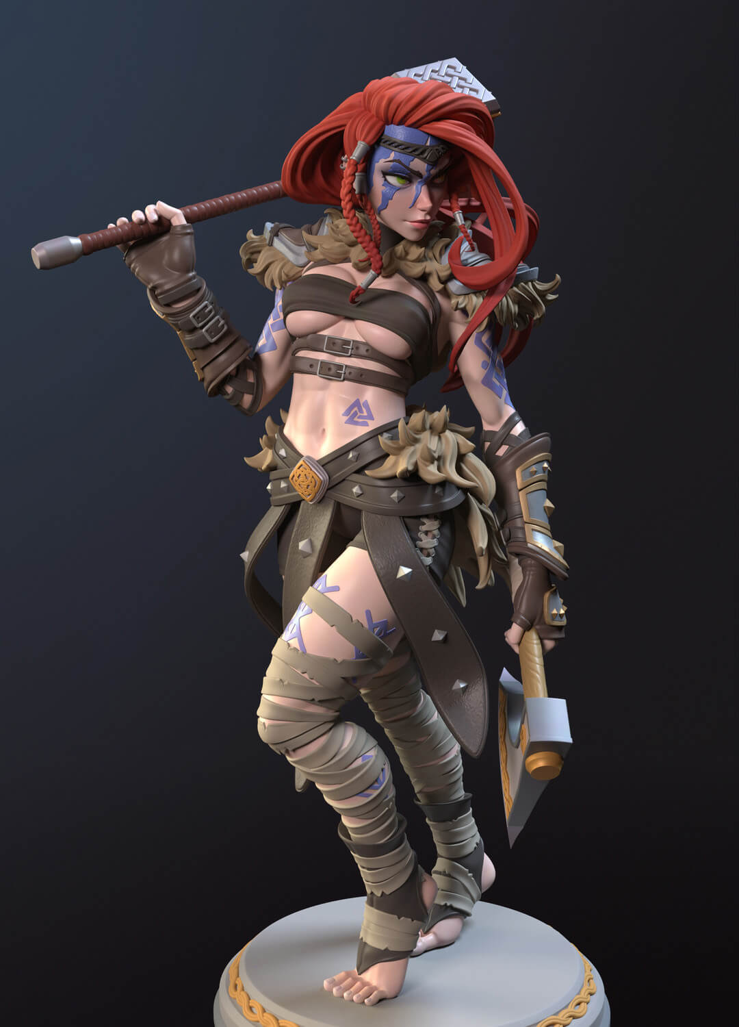 Viking Ygritte - 3D Model by damariscarson01