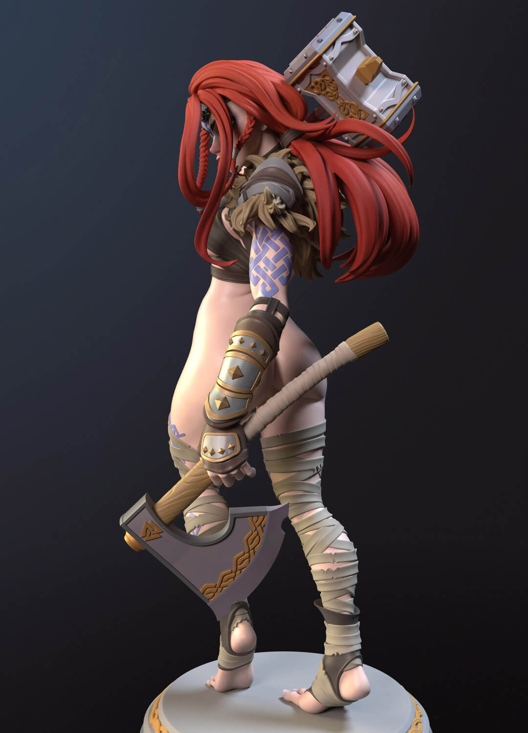 Viking Ygritte - 3D Model by damariscarson01