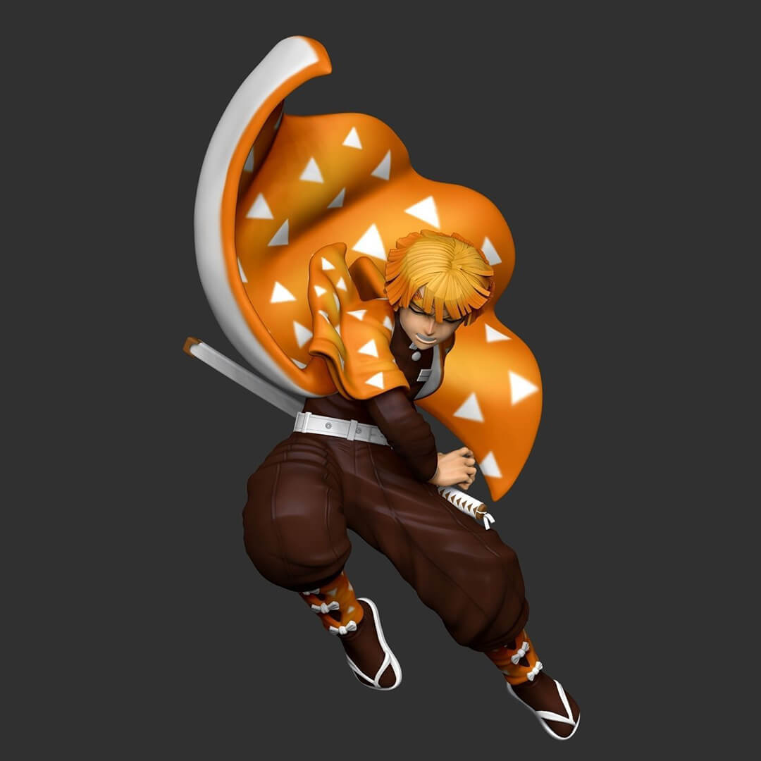 Zenitsu - Demon Slayer 3D Model by damariscarson01