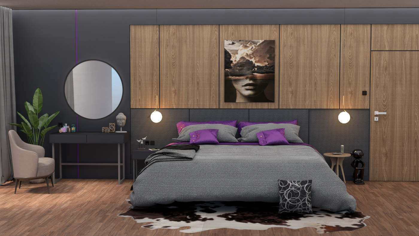 Modern Bedroom - 3D Model by damicelo