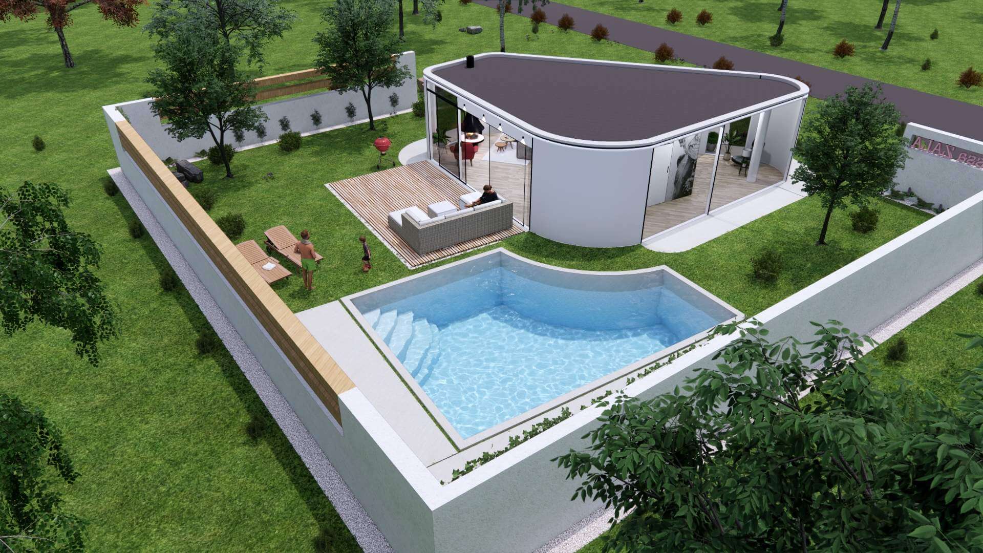 Round Glass House - 3D Model by damicelo