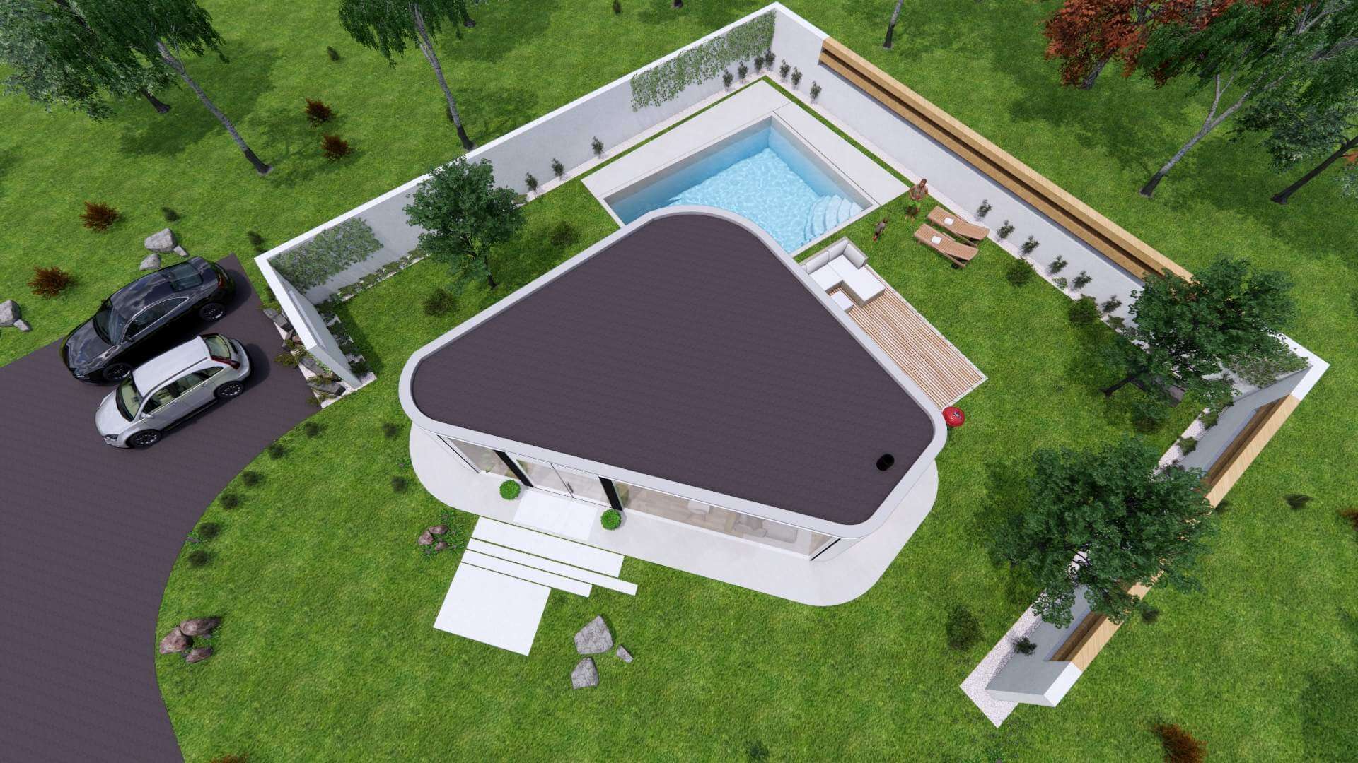 Round Glass House - 3D Model by damicelo