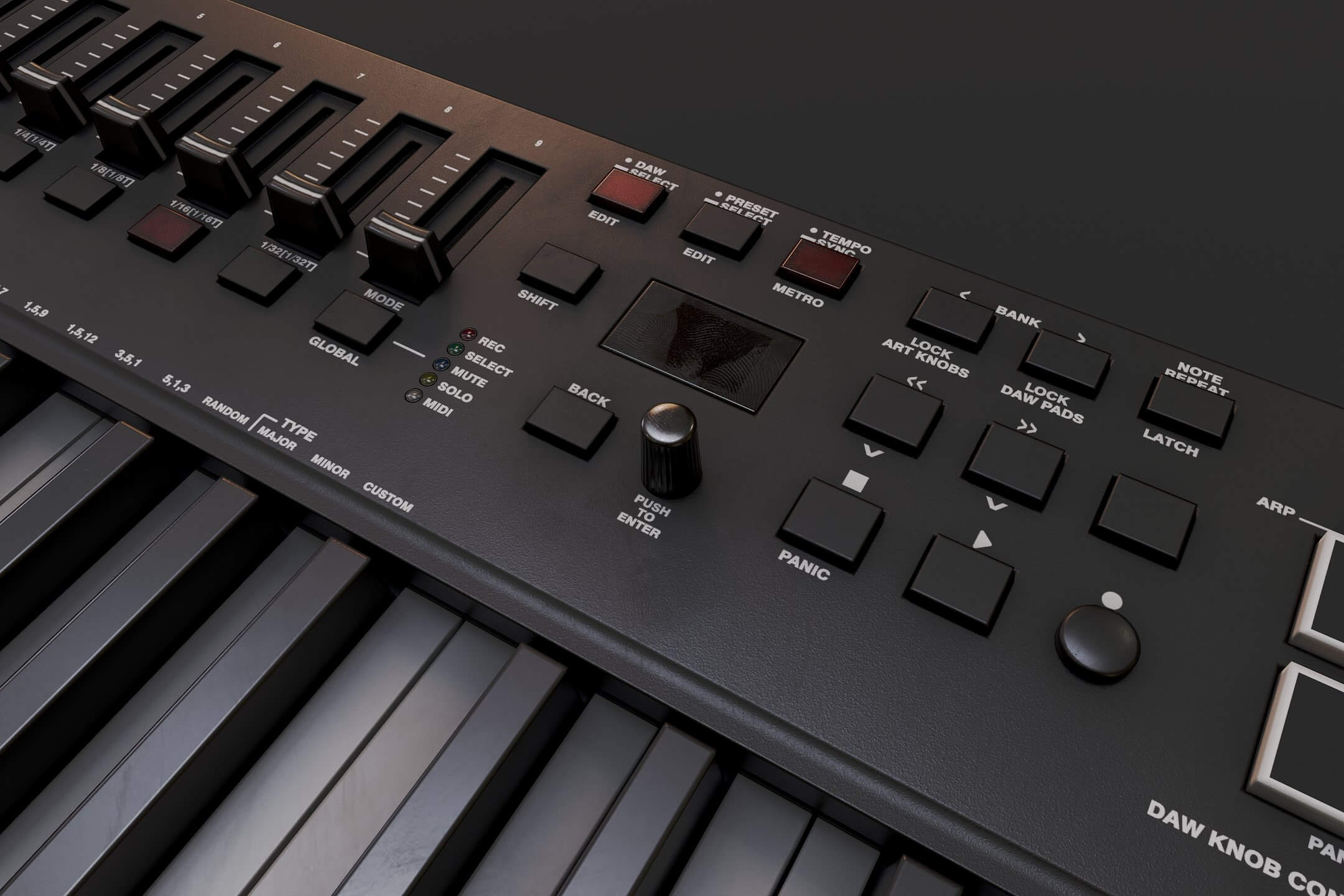 MIDI Keyboard M-Audio Oxygen PRO61 Synthesizer 3D Model by DamnBrush