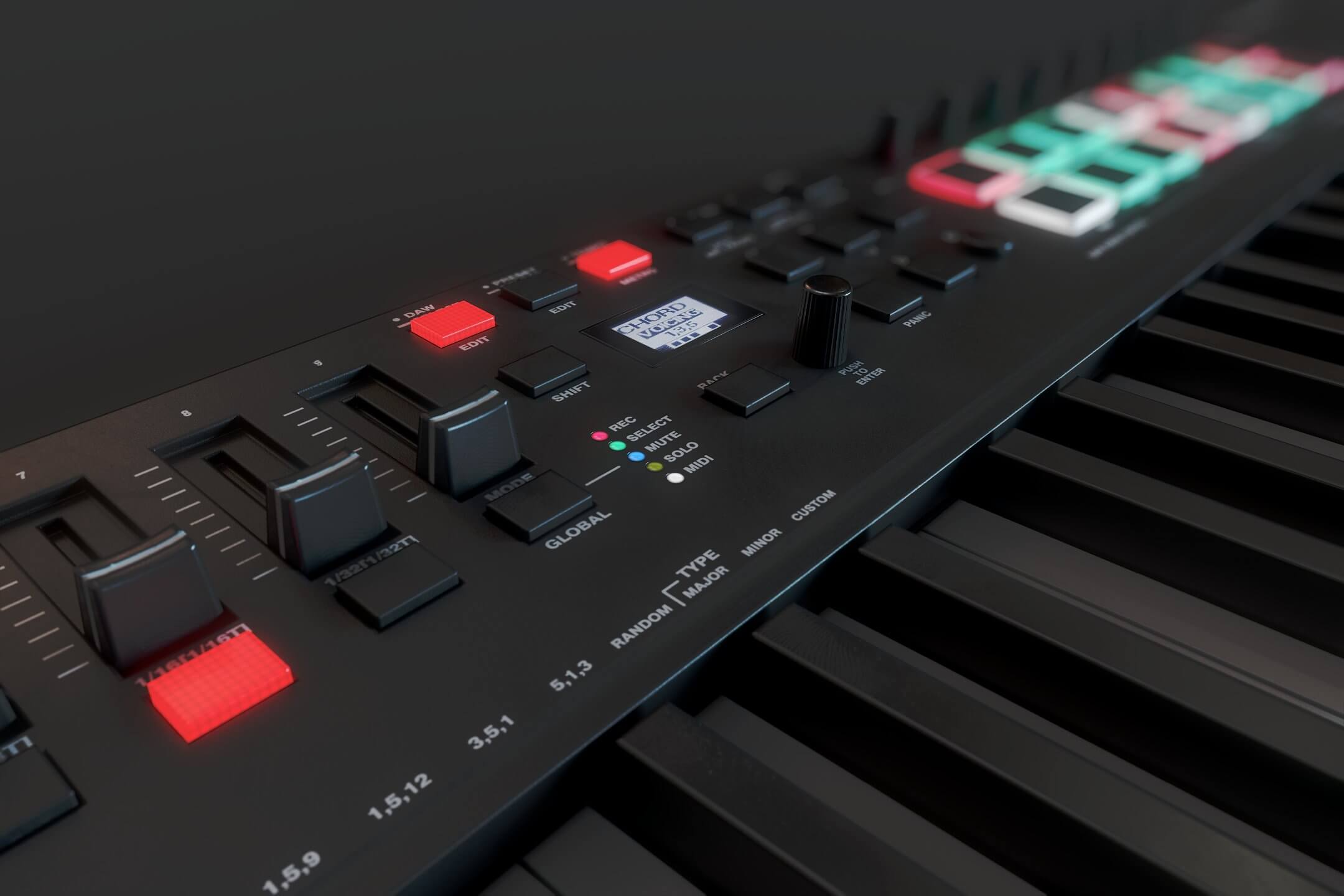 MIDI Keyboard M-Audio Oxygen PRO61 Synthesizer 3D Model by DamnBrush