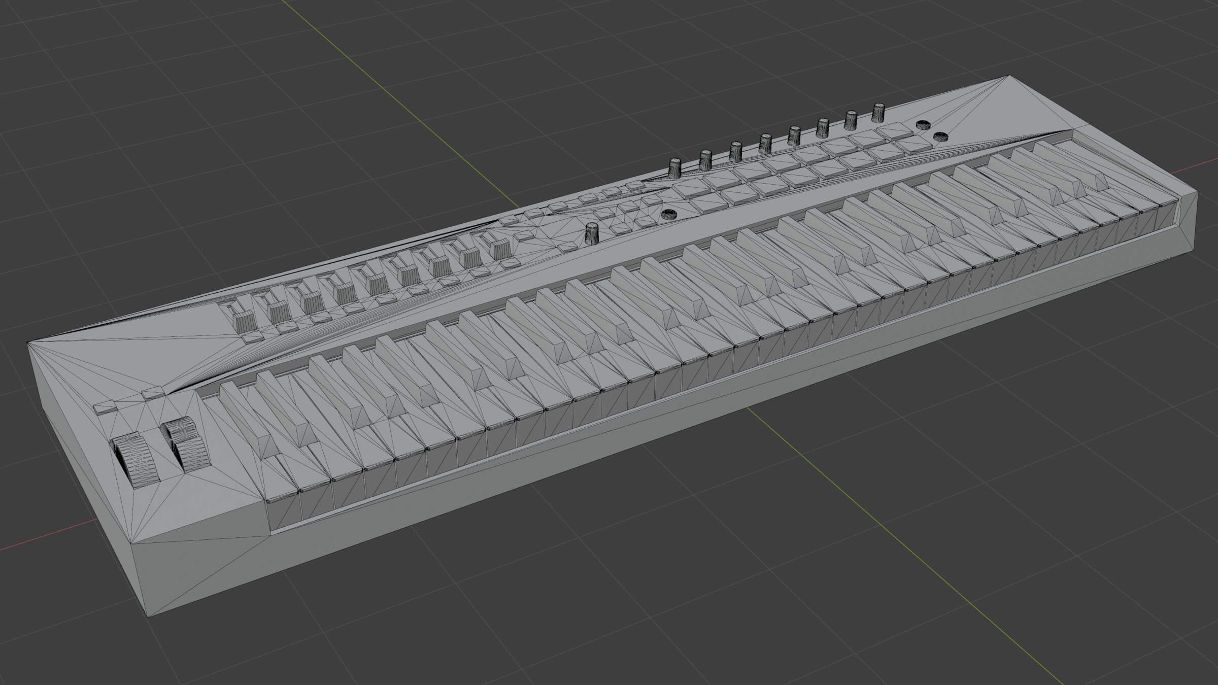 MIDI Keyboard M-Audio Oxygen PRO61 Synthesizer 3D Model by DamnBrush