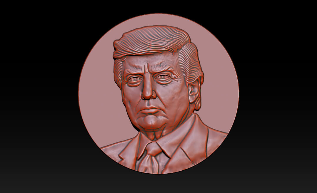 3D Donald Trump Bust by Dang nhat Tan