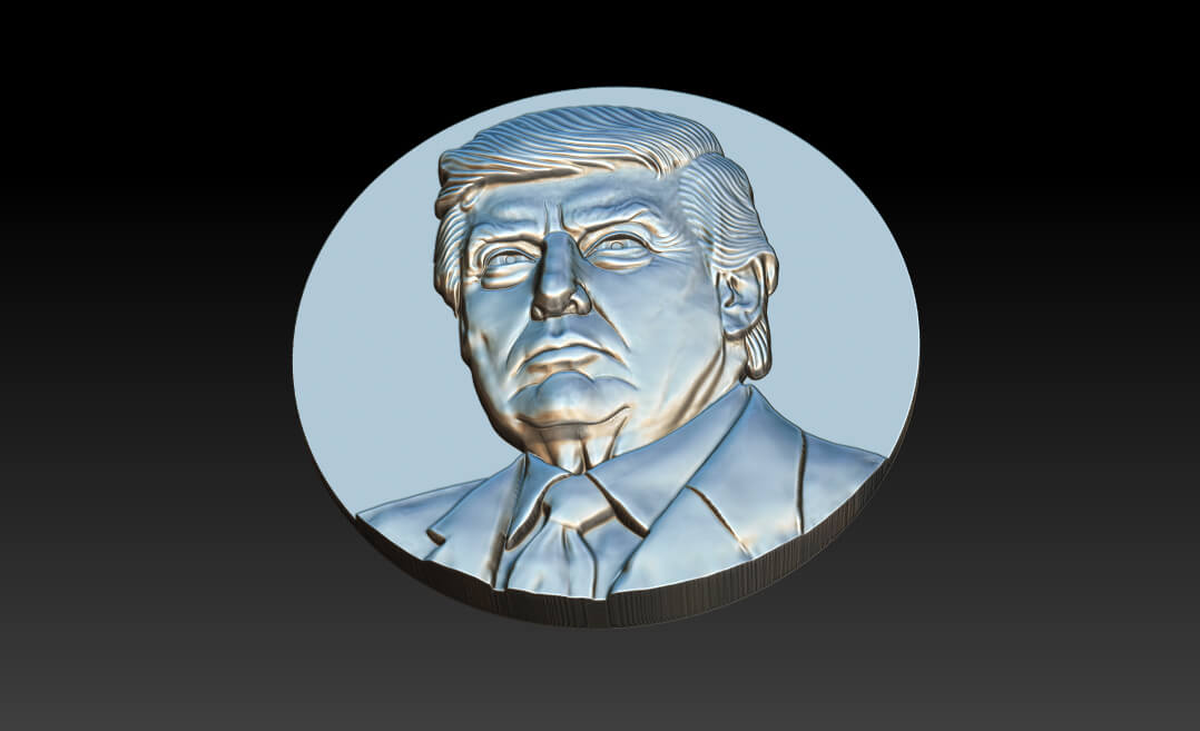 3D Donald Trump Bust by Dang nhat Tan