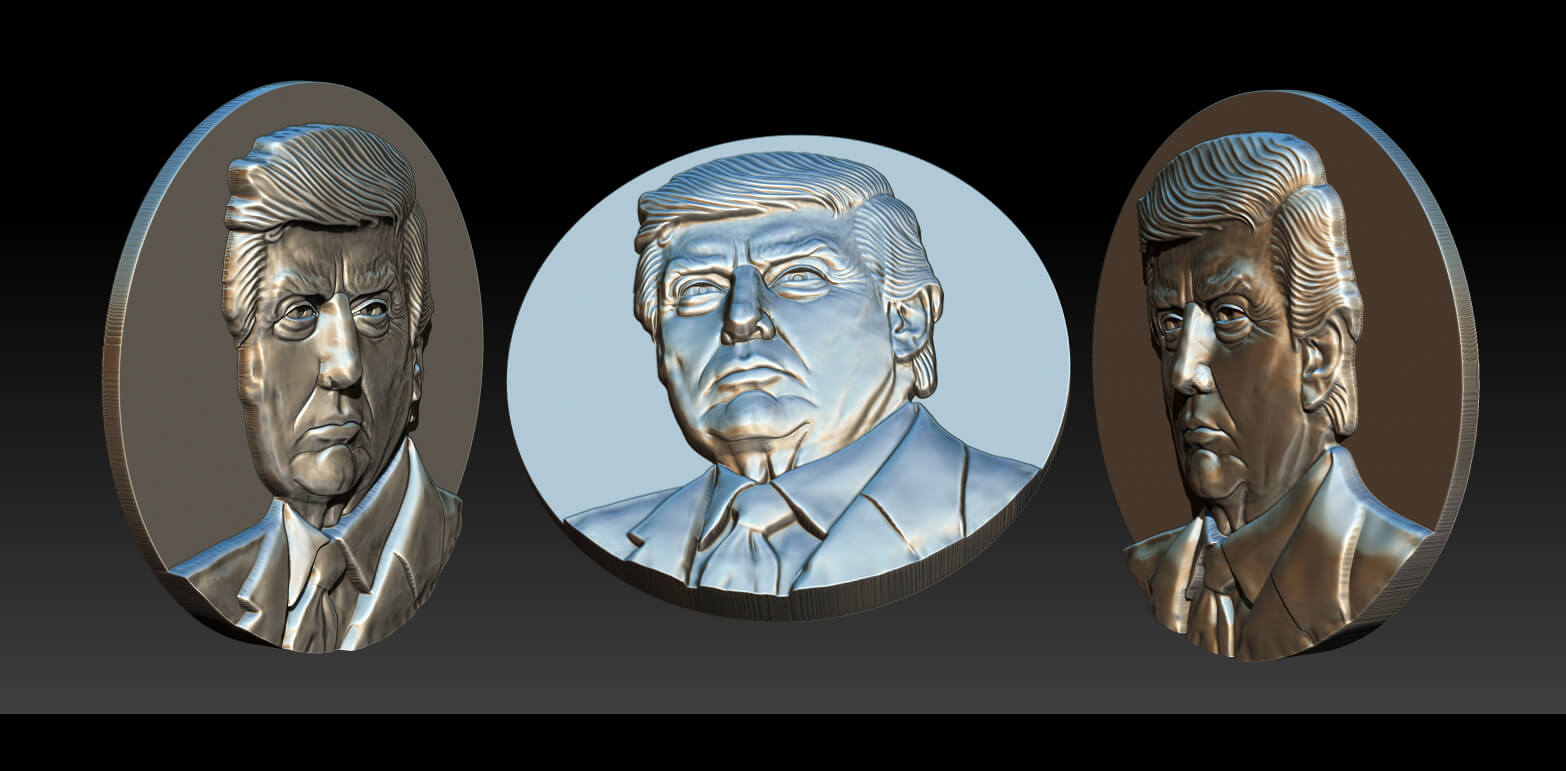 3D Donald Trump Bust by Dang nhat Tan