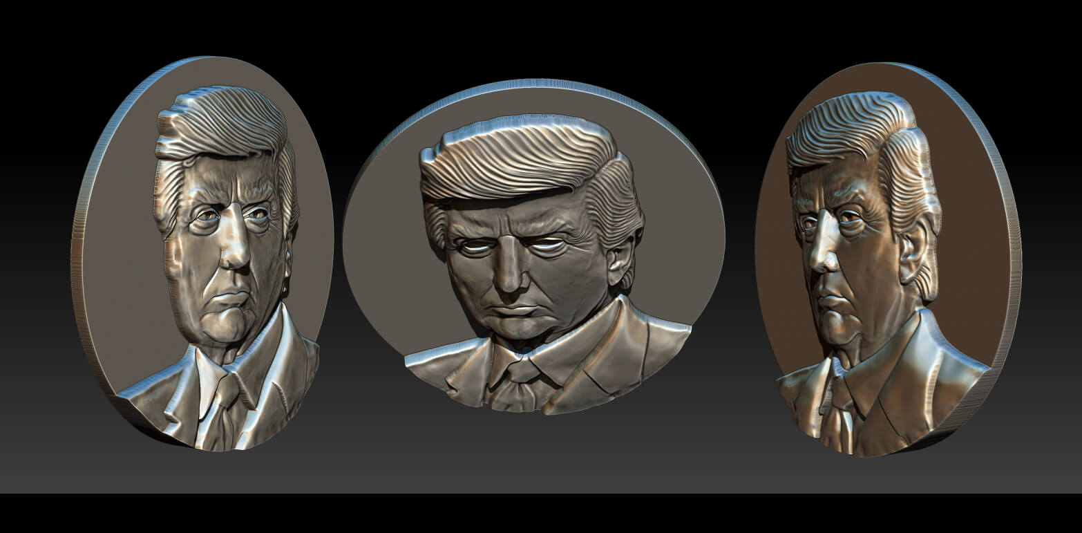 3D Donald Trump Bust by Dang nhat Tan