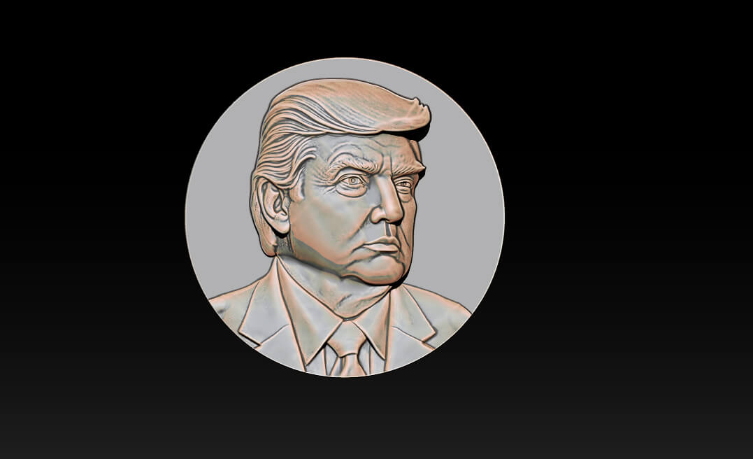 3D Donald Trump Bust by Dang nhat Tan