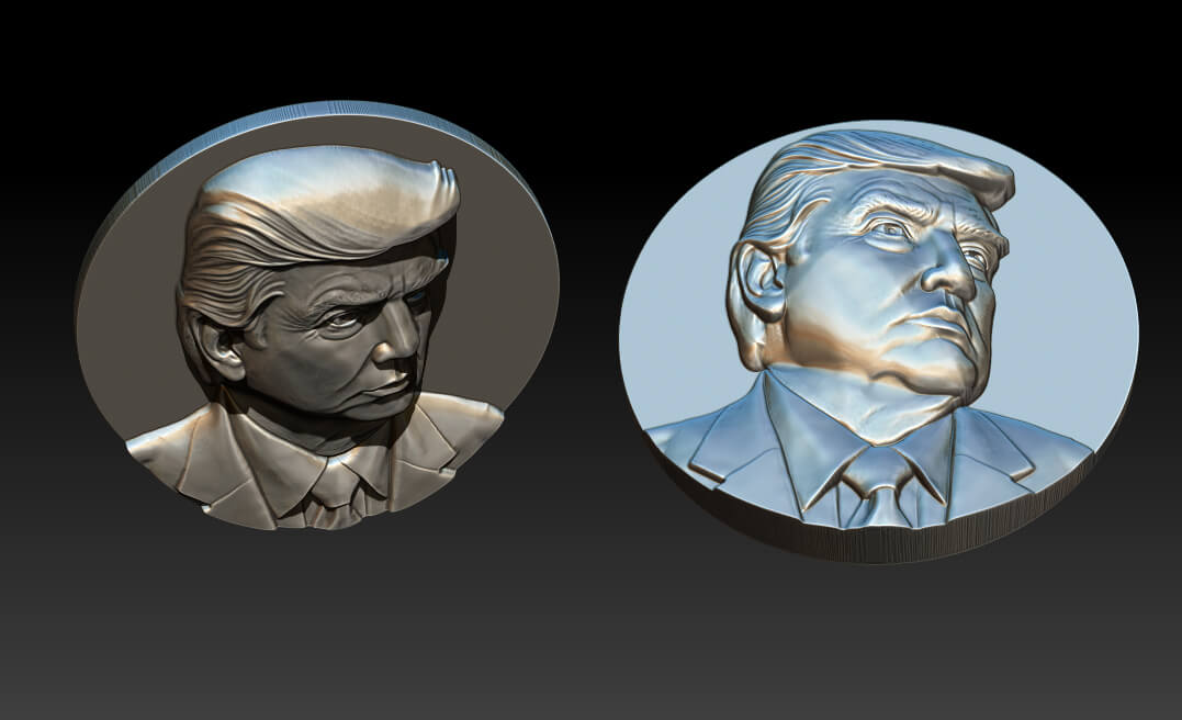 3D Donald Trump Bust by Dang nhat Tan