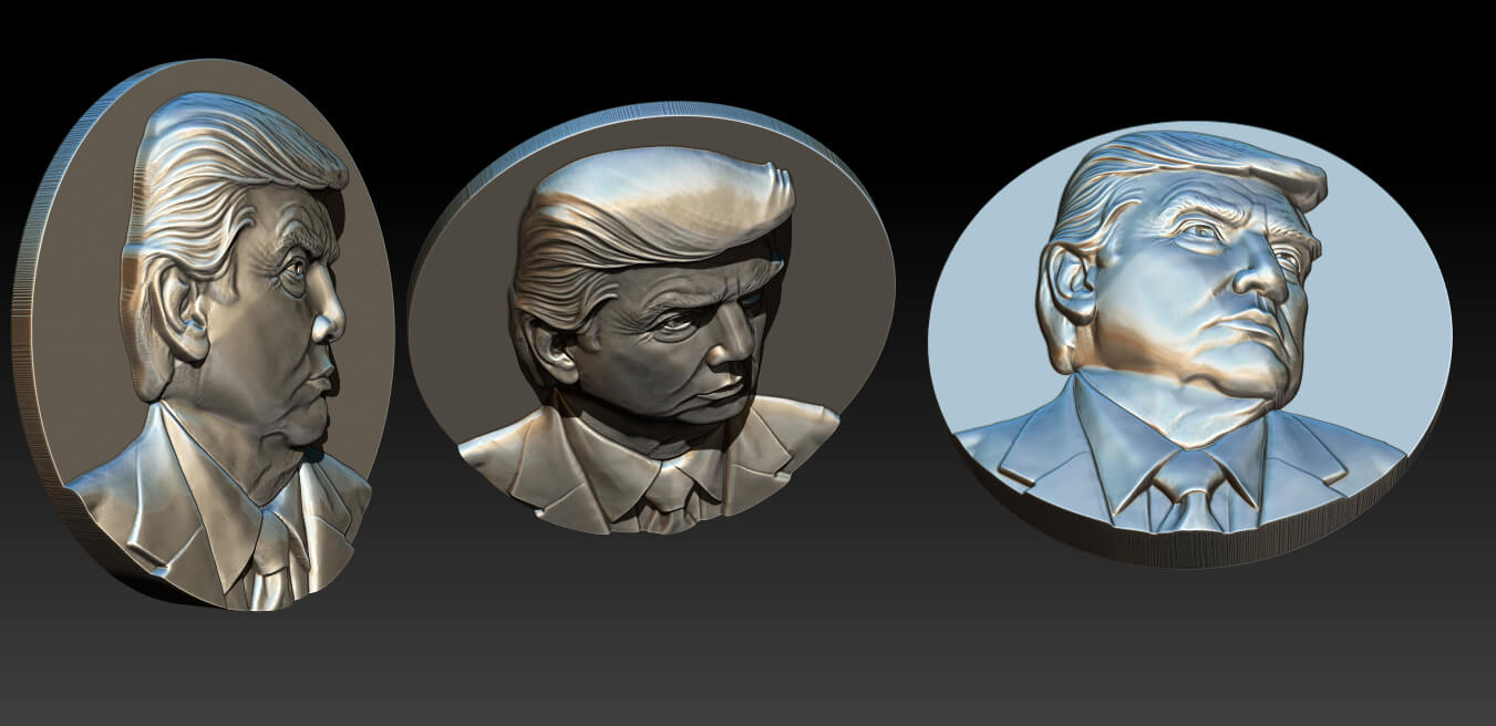 3D Donald Trump Bust by Dang nhat Tan