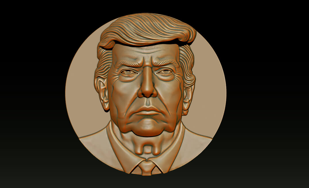3D Donald Trump Bust by Dang nhat Tan