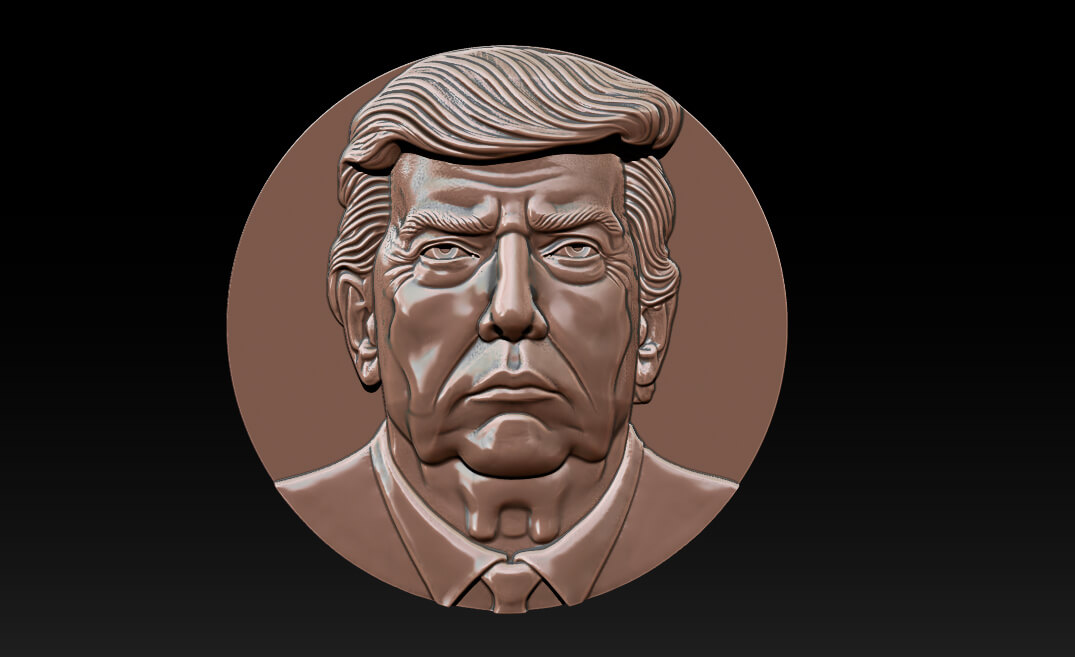 3D Donald Trump Bust by Dang nhat Tan