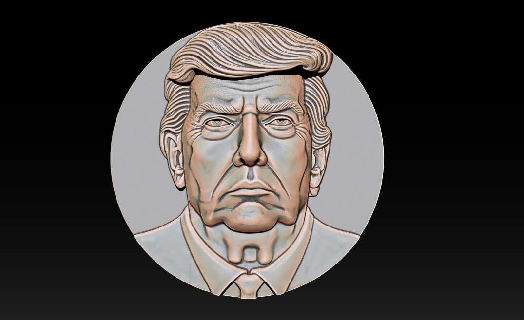 3D Donald Trump Bust by Dang nhat Tan