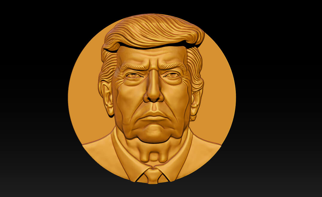 3D Donald Trump Bust by Dang nhat Tan