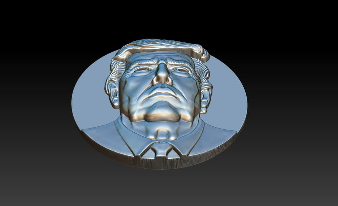 3D Donald Trump Bust by Dang nhat Tan