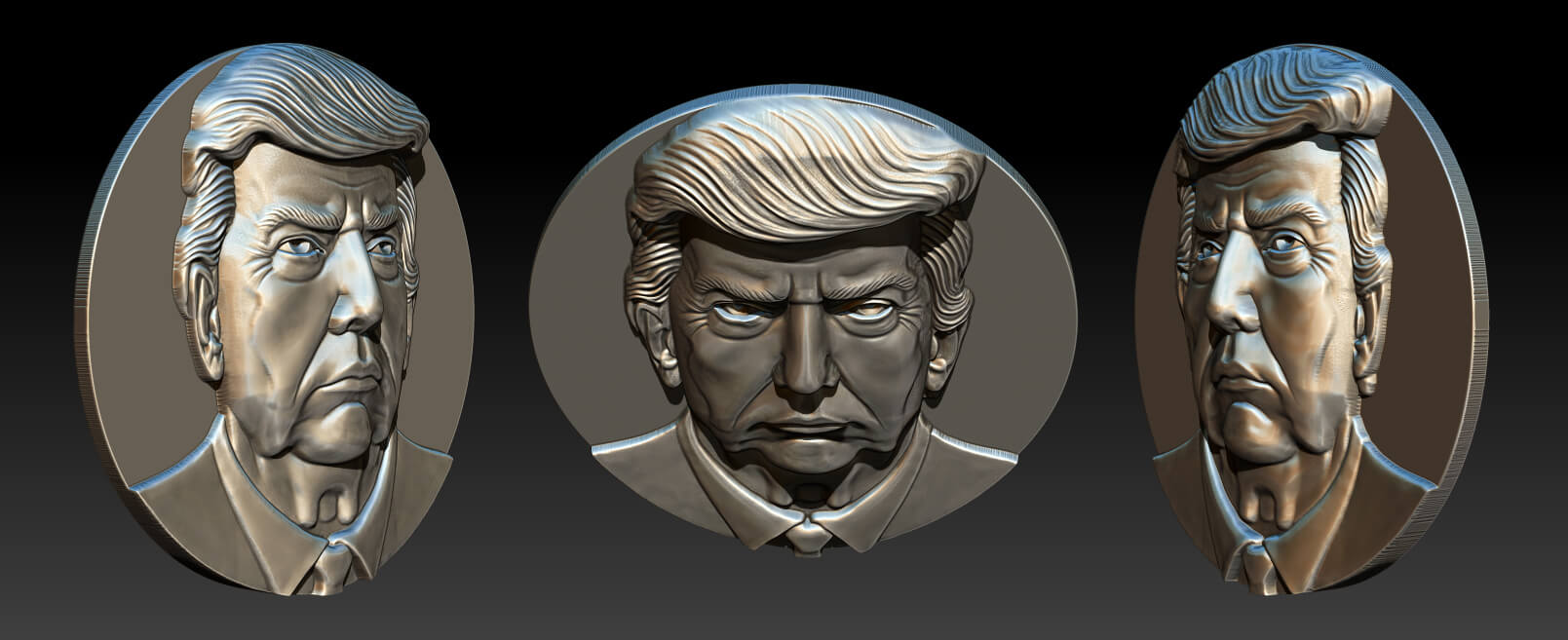 3D Donald Trump Bust by Dang nhat Tan