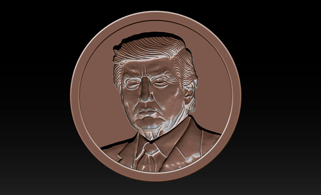 3D Donald Trump Bust by Dang nhat Tan
