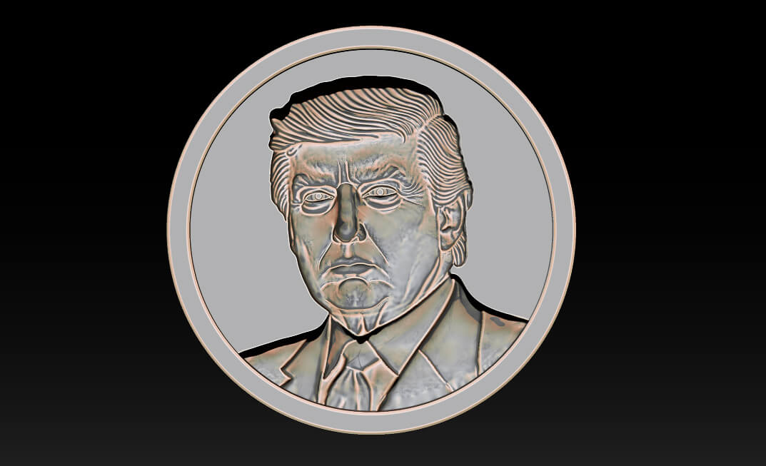 3D Donald Trump Bust by Dang nhat Tan