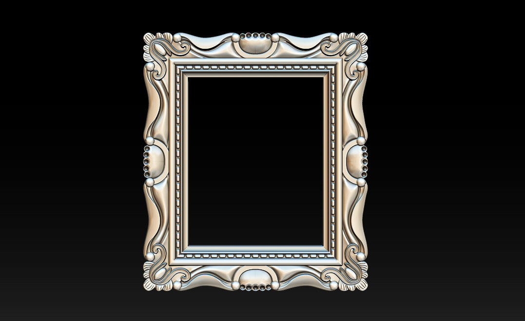 3D Frame - Wood Carving Stl Model for CNC Router by Dang nhat Tan