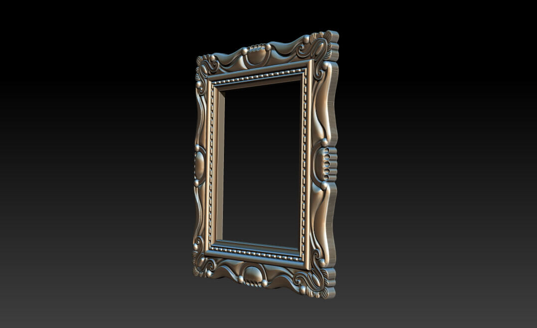 3D Frame - Wood Carving Stl Model for CNC Router by Dang nhat Tan