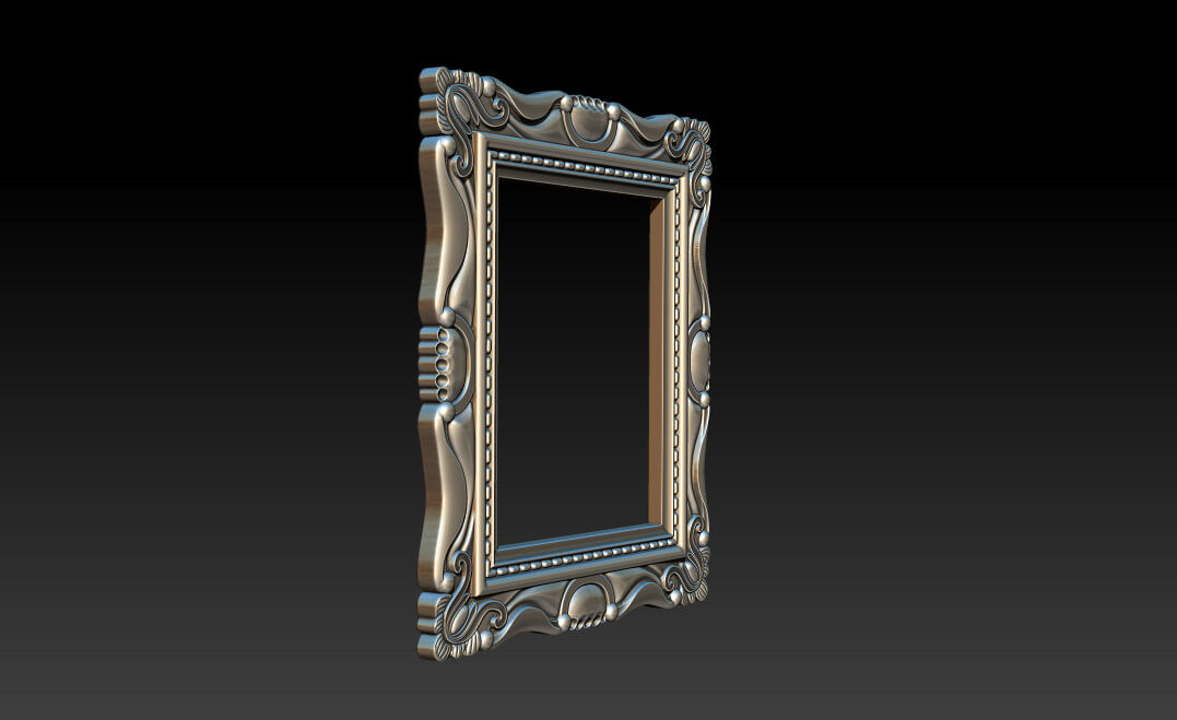 3D Frame - Wood Carving Stl Model for CNC Router by Dang nhat Tan