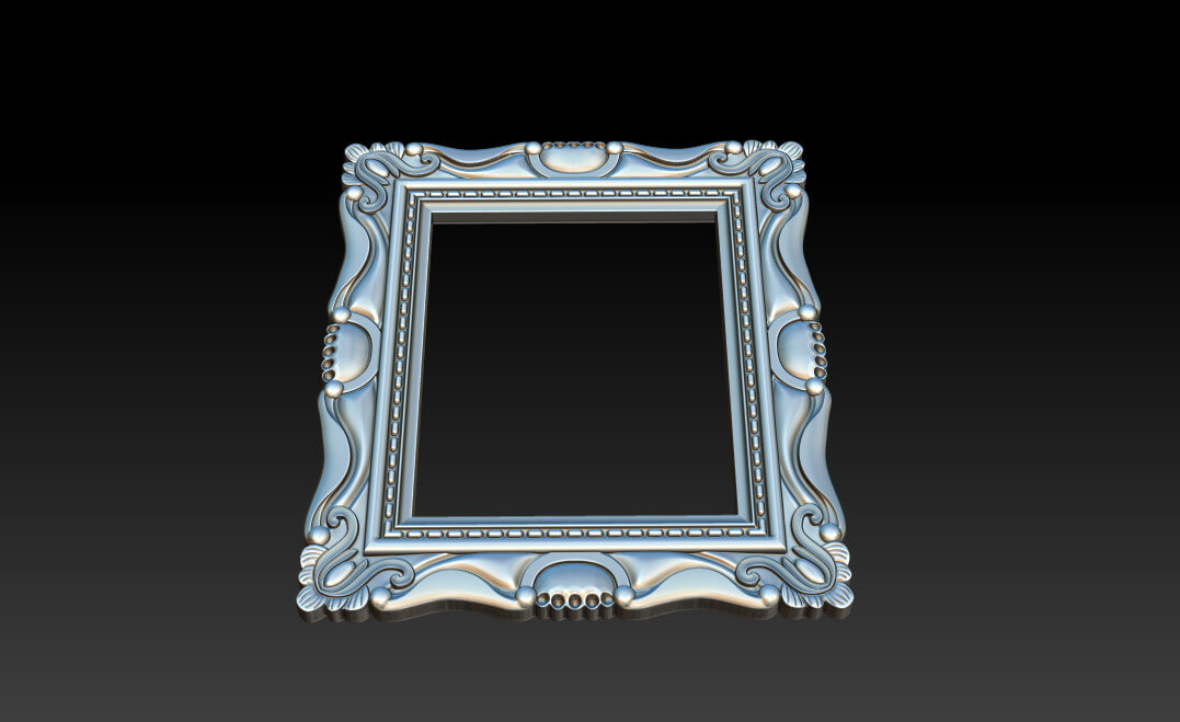 3D Frame - Wood Carving Stl Model for CNC Router by Dang nhat Tan