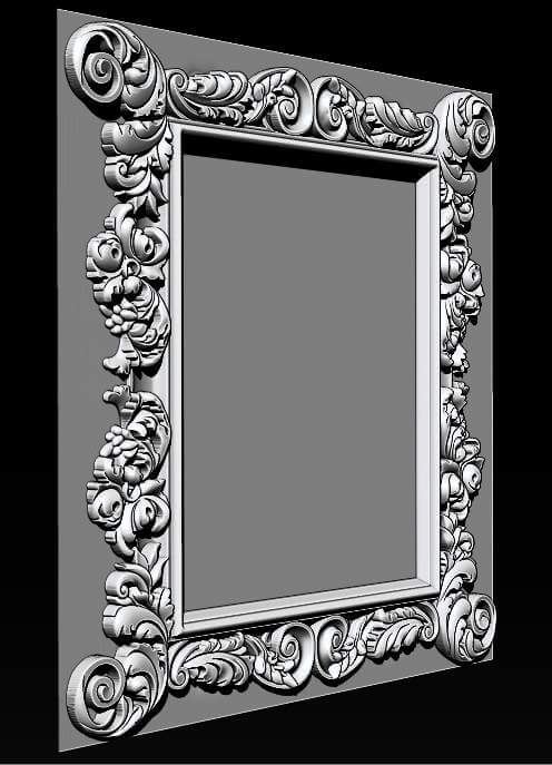 Classical Mirror Frame - 3D Model by Dang nhat Tan