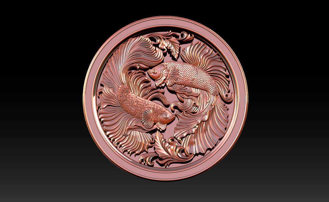 Beta Fish CNC Relief Model by Dang nhat Tan