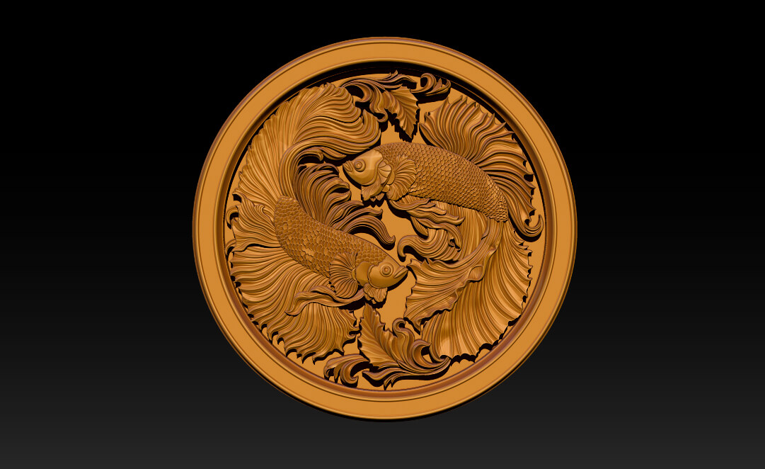 Beta Fish CNC Relief Model by Dang nhat Tan