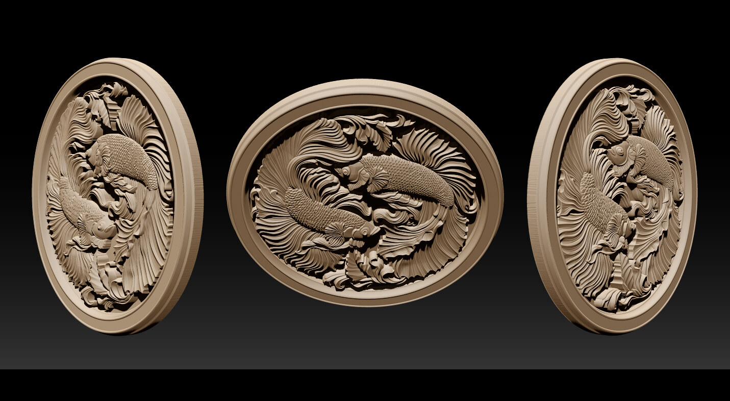 Beta Fish CNC Relief Model by Dang nhat Tan