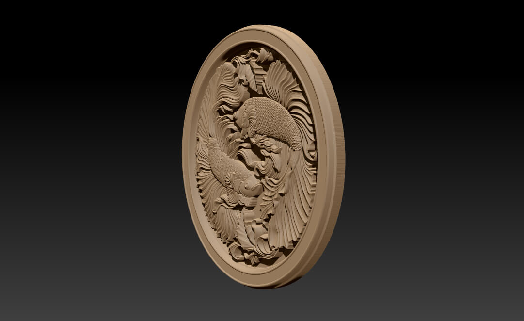 Beta Fish CNC Relief Model by Dang nhat Tan