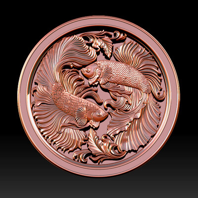 Beta Fish CNC Relief Model by Dang nhat Tan
